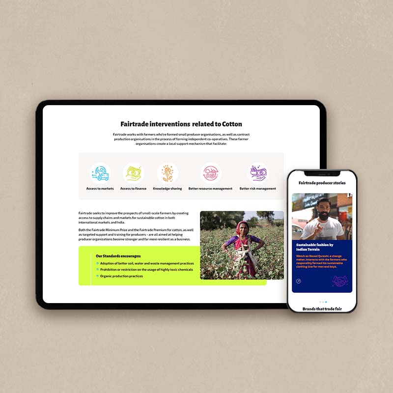 Fairtrade India – Website Designing Service Case study by 4AM Worldwide